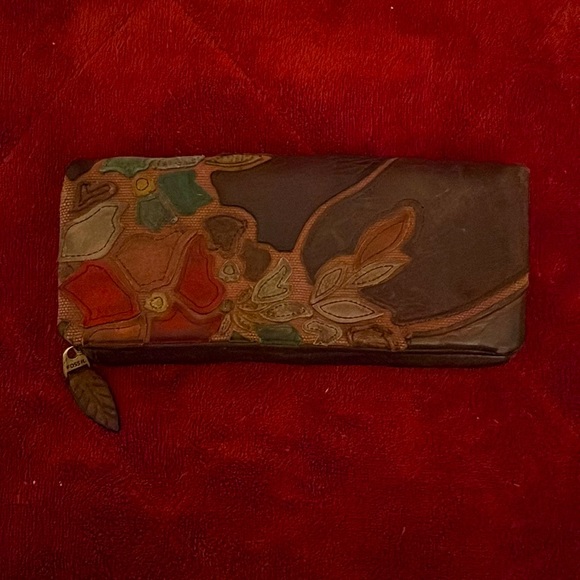 Fossil | Bags | Fossil Floral Leather Wallet | Poshmark